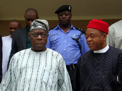Orji visits Obasanjo ahead of his return to PDP - Vanguard News
