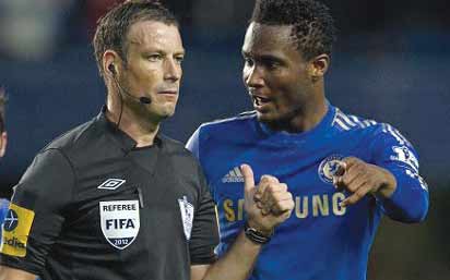 Mikel to face Clattenburg again - Vanguard News