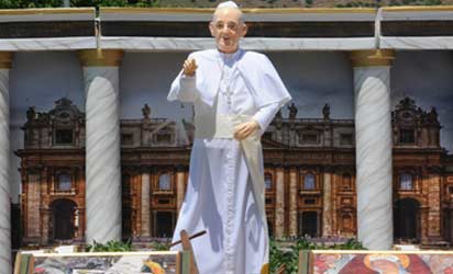Pope statue unveiled in Italian potato field - Vanguard News