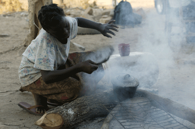 98, 000 women die annually from smokes inhaled cooking with firewood ...