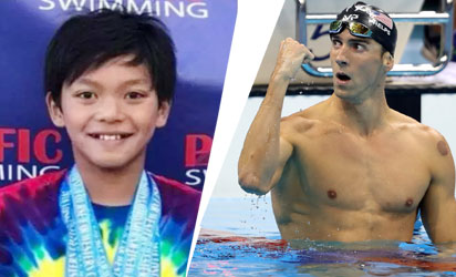 Phelps congratulates 10-year old who broke his youthful record ...