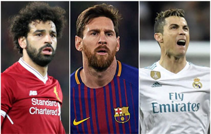 Salah, Ronaldo and Messi on UEFA Champions League awards shortlist ...