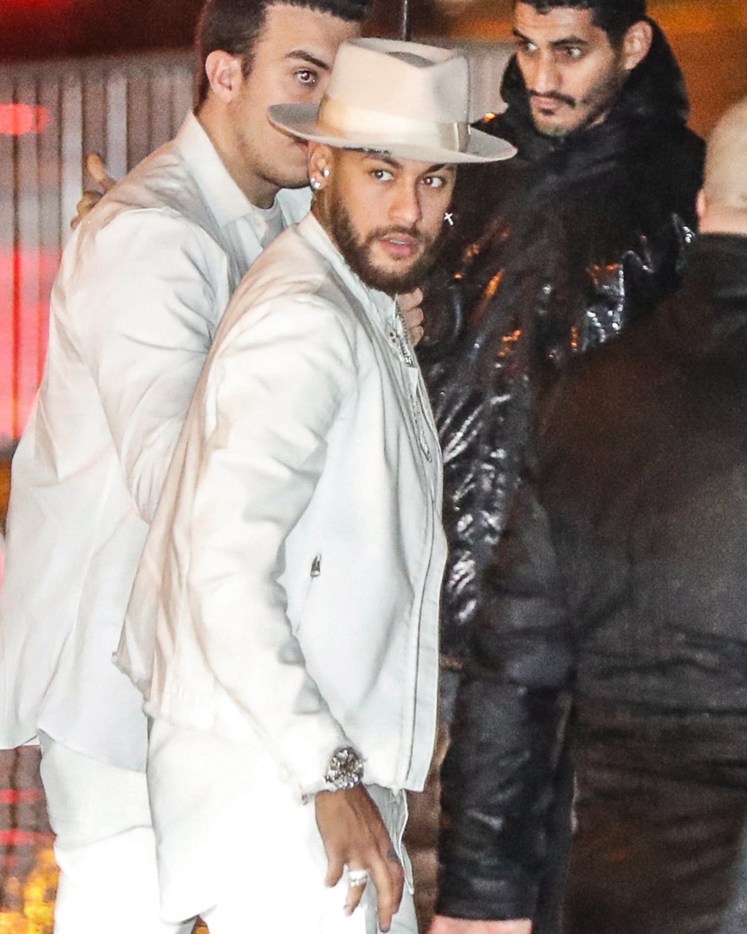 Neymar looking all white as he celebrates his birthday