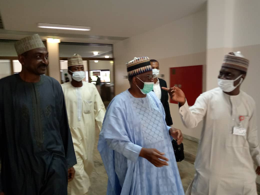 PHOTOS/VIDEOS: Gambari arrives presidential villa - Vanguard News