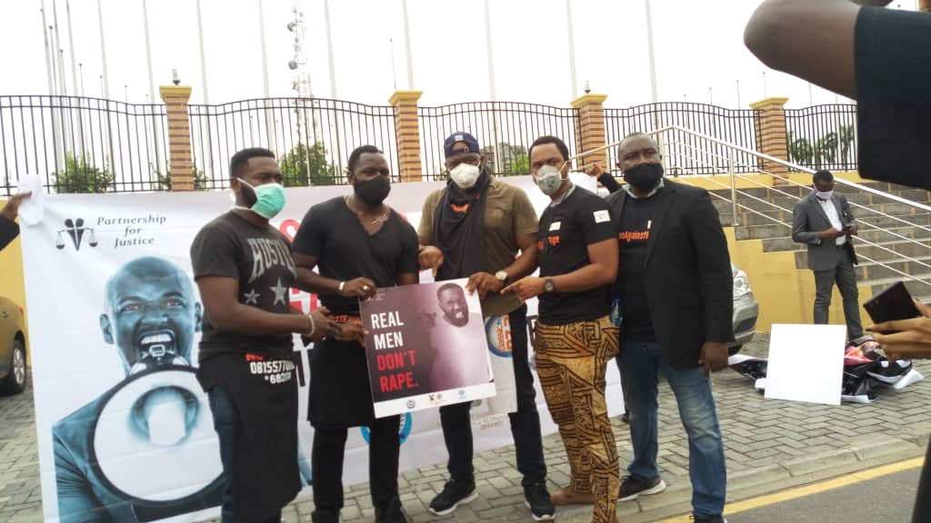 Photos, Video: Sanwo-Olu, men activists walk against rape in Lagos ...