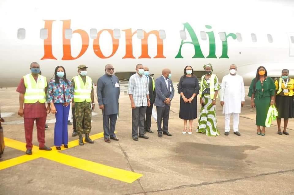 Gov Ugwuanyi welcomes Ibom Air to Enugu