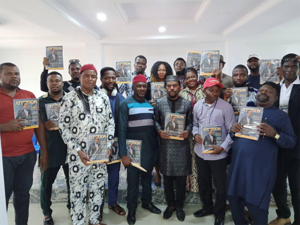 Godwin Maduka foundation receives thousands of Attention Magazine in Awka