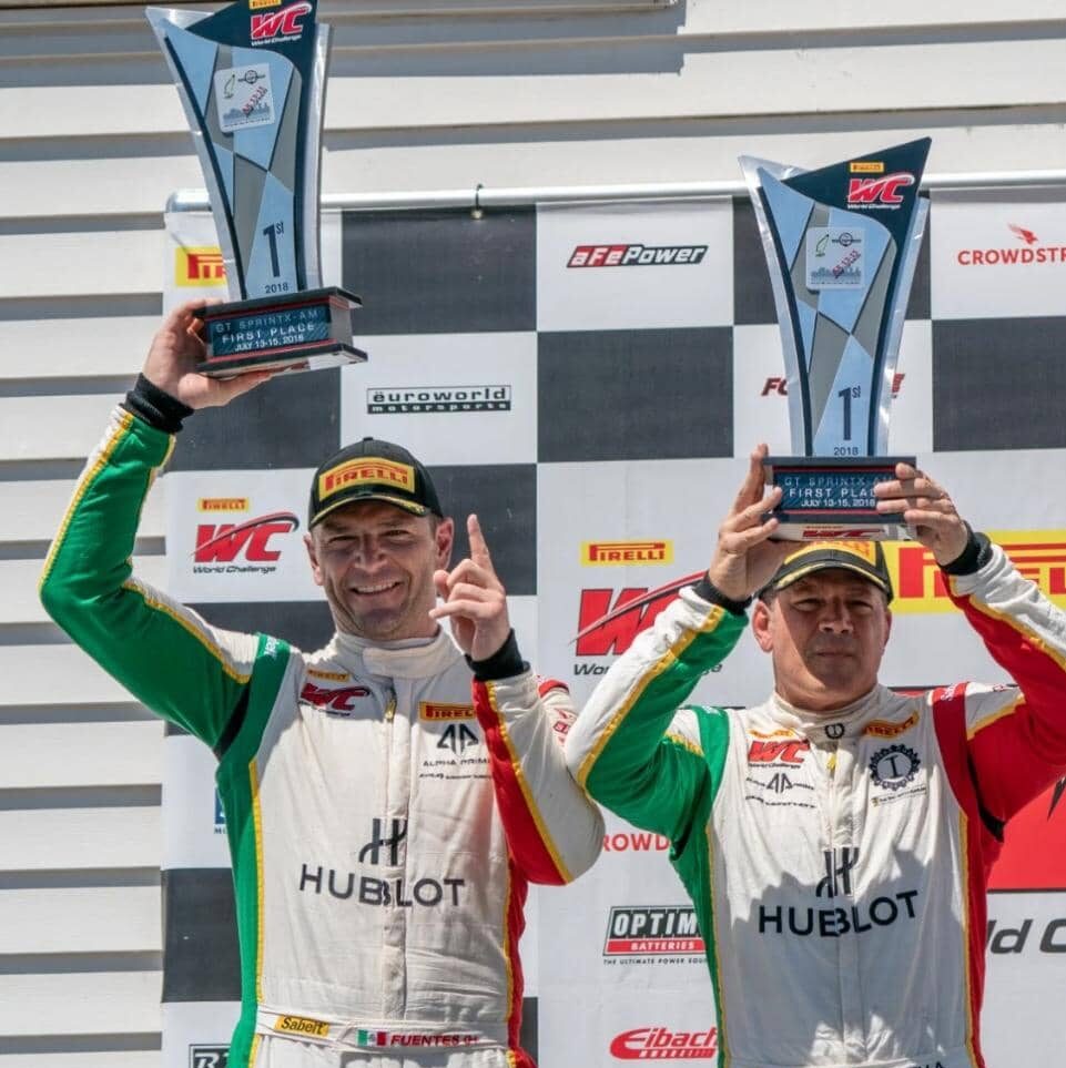 Maxim-backed Squadra Corse Ferrari drivers Caesar Bacarella, Martin ...